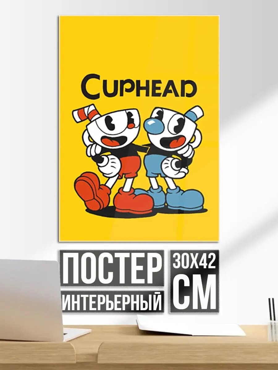 Постер на стену Cuphead Шоу Чашека