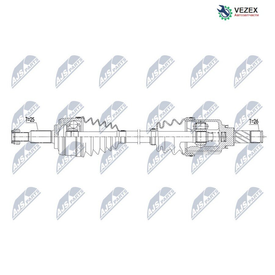 NTY NPW-RE-113 Вал приводной