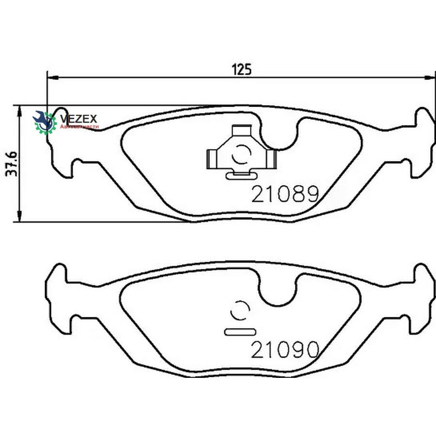 MINTEX MDB1549 Колодки тормозные дисковые к-т 4 шт. MDB1549