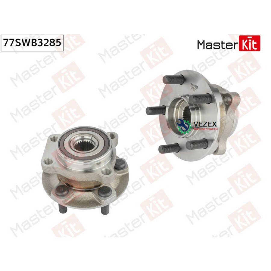 MASTERKIT 77SWB3285 Ступица в сборе с подшипником перед. Subaru FORESTER (SH_, SJ_)/OUTBACK (BR) 2007 - 77SWB3285