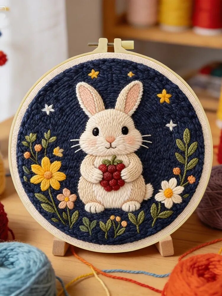Embroidery Kit Rug Carpet , Набор для вышивания, вышивания кармашком 20x20cm