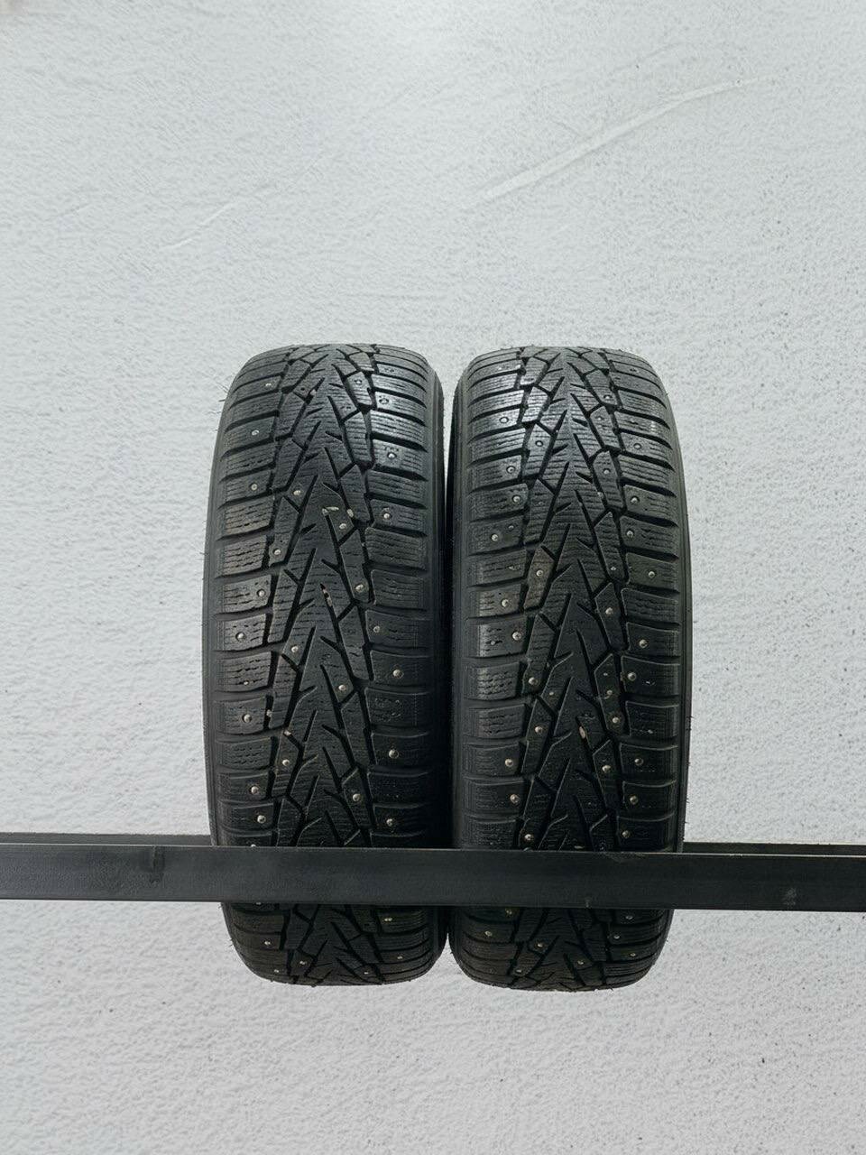 Комплект (2 шт) зимних БУ шин шипованные NOKIAN TYRES Nordman 7 195/65 R15 15.0% износ PT0009963 TSB051251