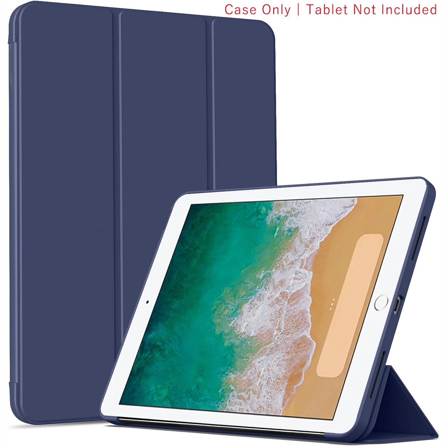 QIJUN Трисекционный чехол для iPad Air 1/2 9.7' iPad 6th 2018 9.7, YT Navy Blue