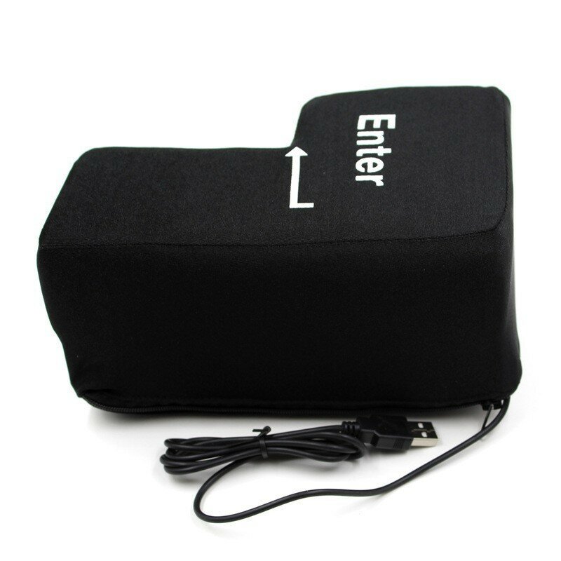 Креативная большая клавиша Enter для компьютера, USB, увеличенная клавиша Enter, антистресс, большая кнопка Enter, подушка для сна
