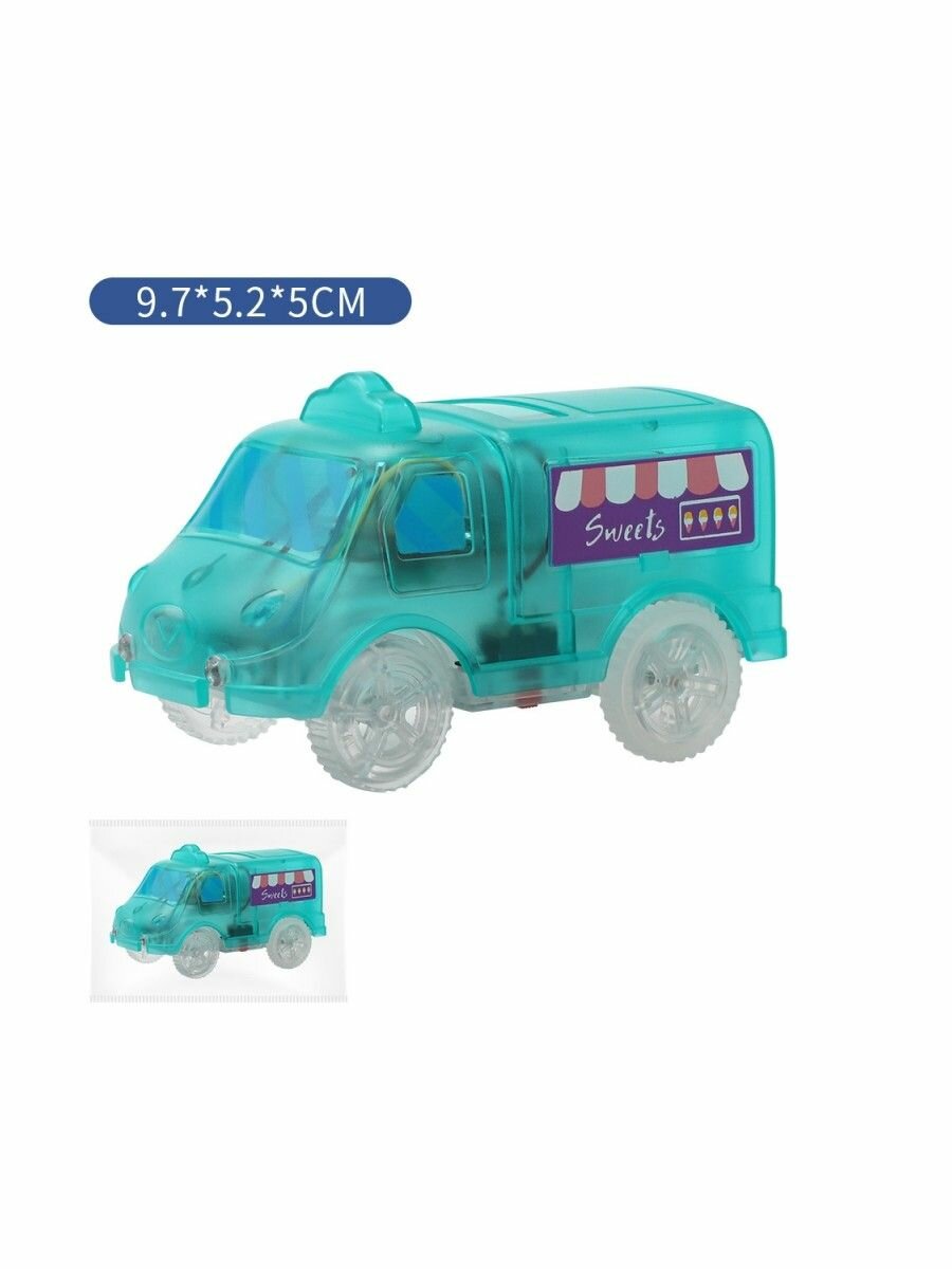 Игрушка электрическая bright colored аксессуары для машинки с ночной подсветкой, bus yellow