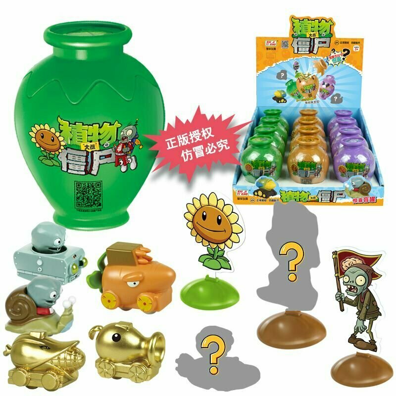 Официальная игрушка Plants vs. Zombies, слепая коробка, слепая банка, сюрприз-банка, скрытая версия, модная кукла-горох, коллекционная