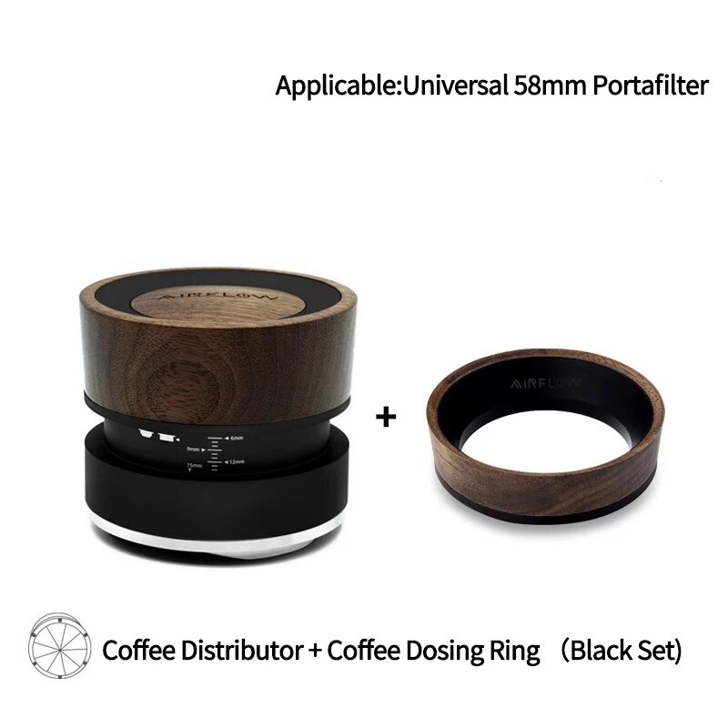 Распределитель кофе AIRFLOW 58,5 мм Magnetic Black Ring