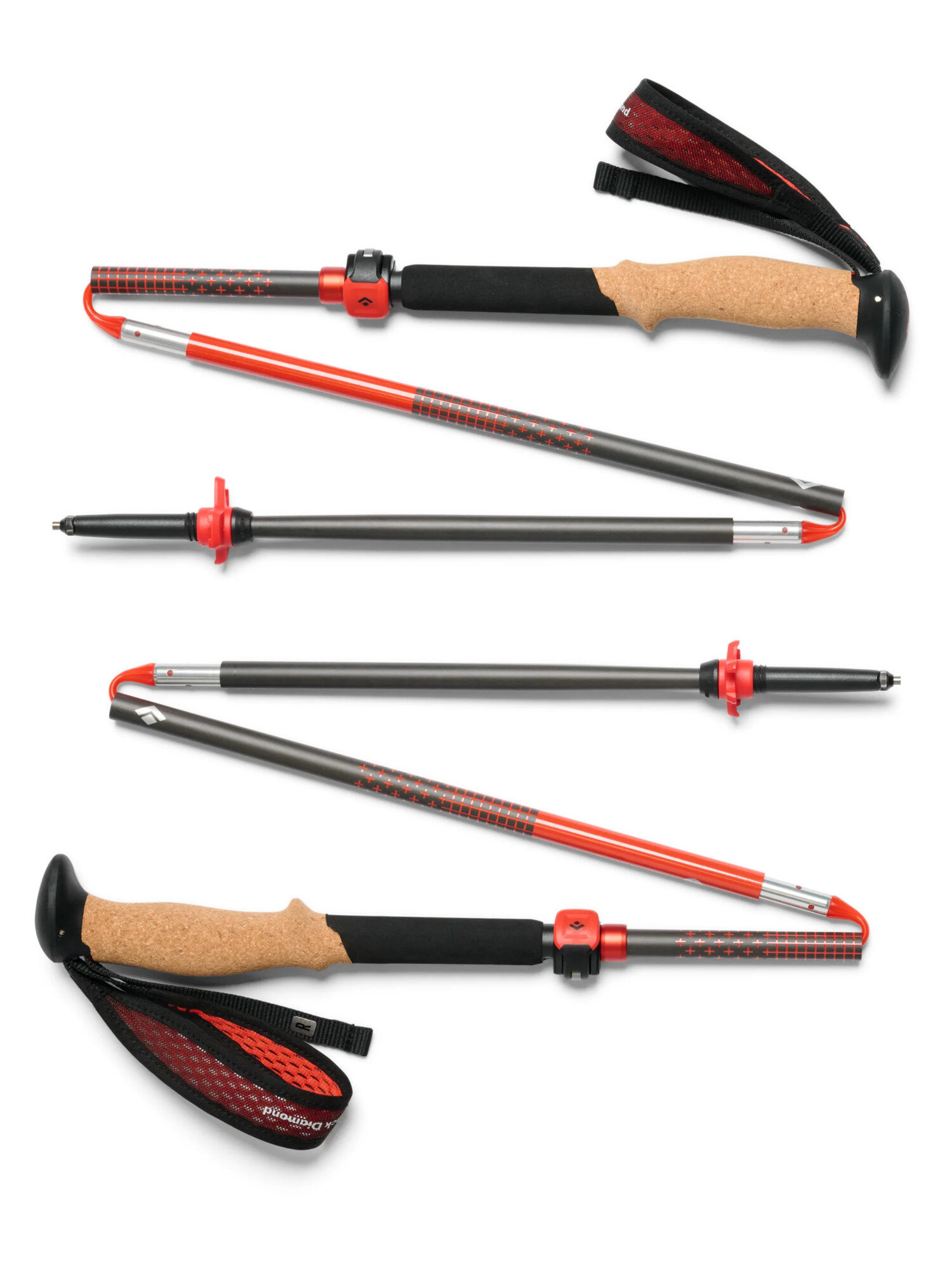 Палки треккинговые Black Diamond Pursuit Carbon FLZ Trek Poles Octane (см:135)