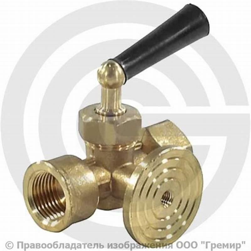 OR.1808. Кран для манометра трёхходовой, 1/2", с фланцем