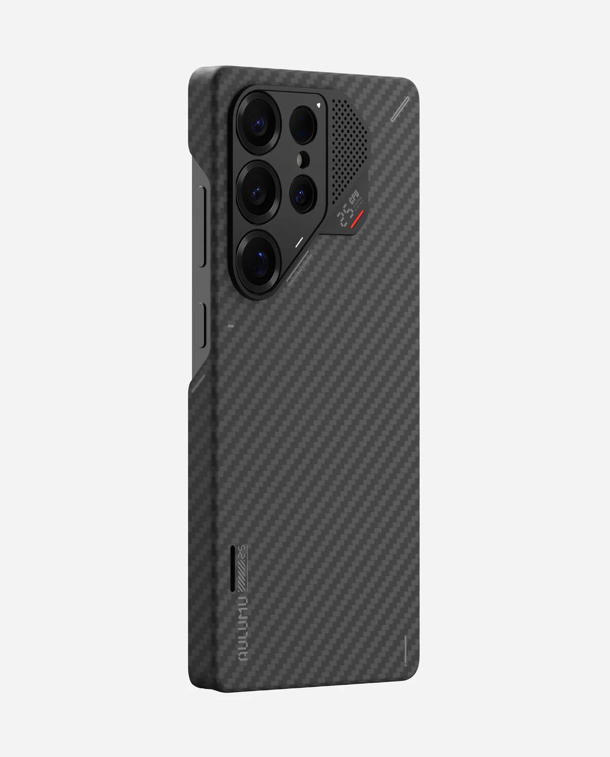 Чехол Aulumu, для Samsung S25 Ultra, арамидное волокно, MagSafe, чёрный