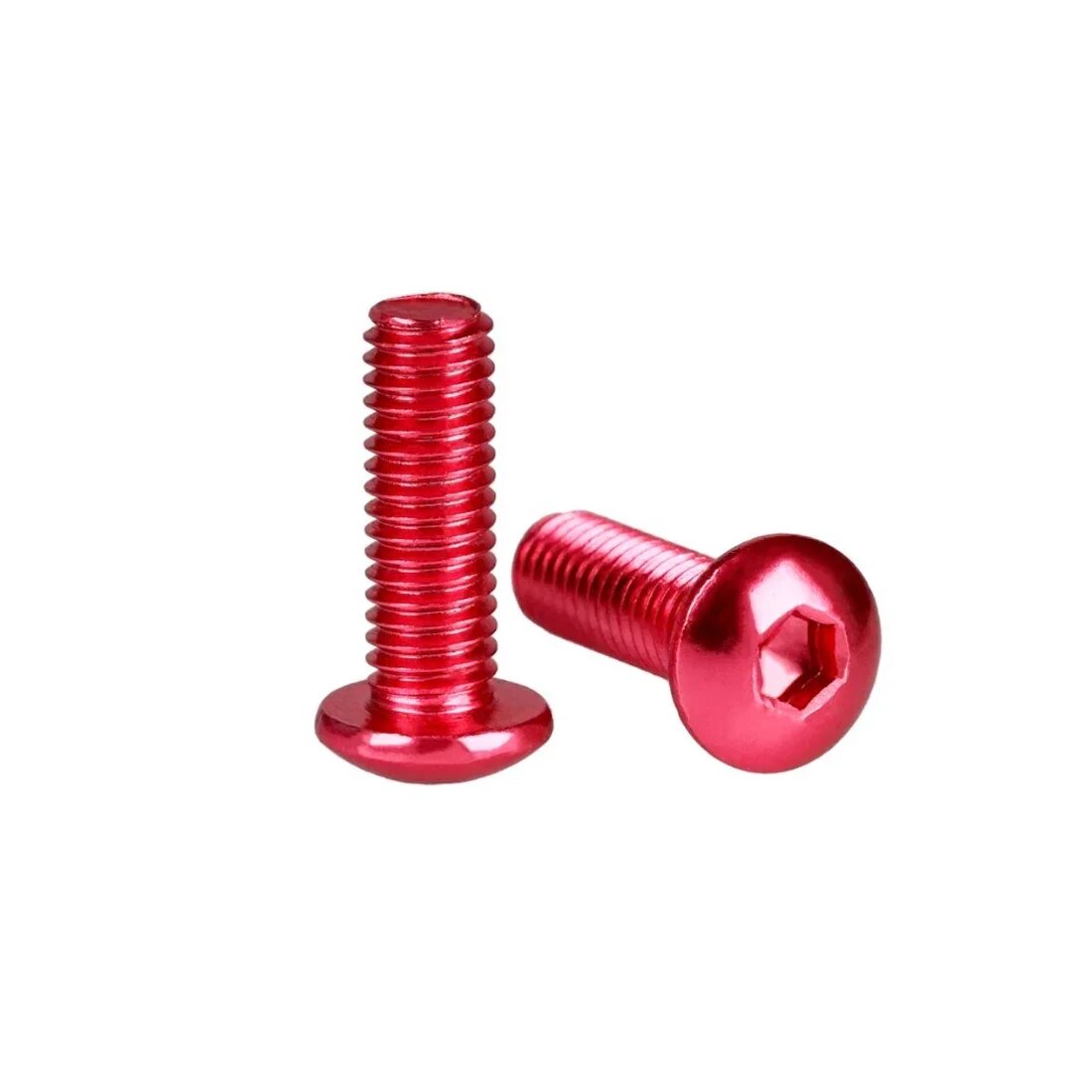 Винт M5x30mm, бордовый, Dark Red
