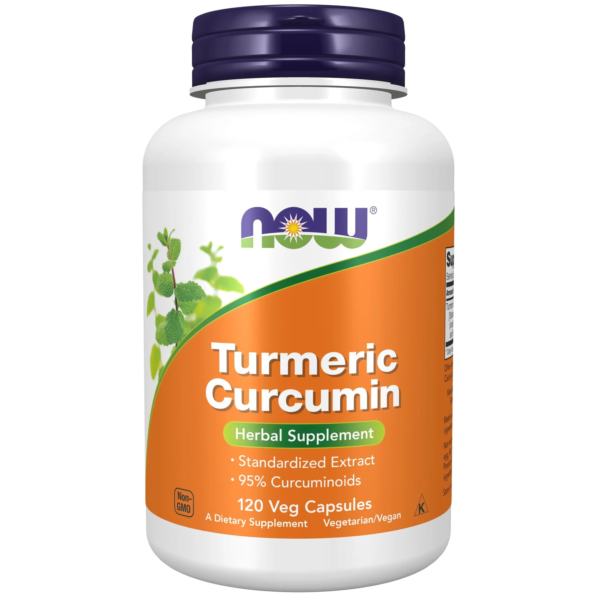 NOW Turmeric Curcumin, Куркумин 665мг 120 растительных капсул, Антиоксидант для нервной системы и иммунитета взрослым