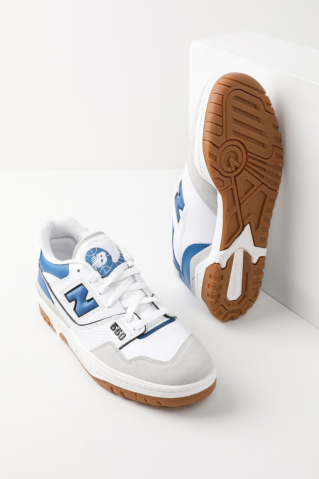 Кеды New Balance, размер 8,5, white/blue — фото 1