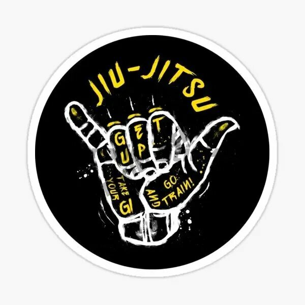 Наклейка Jiu Jitsu H, черный