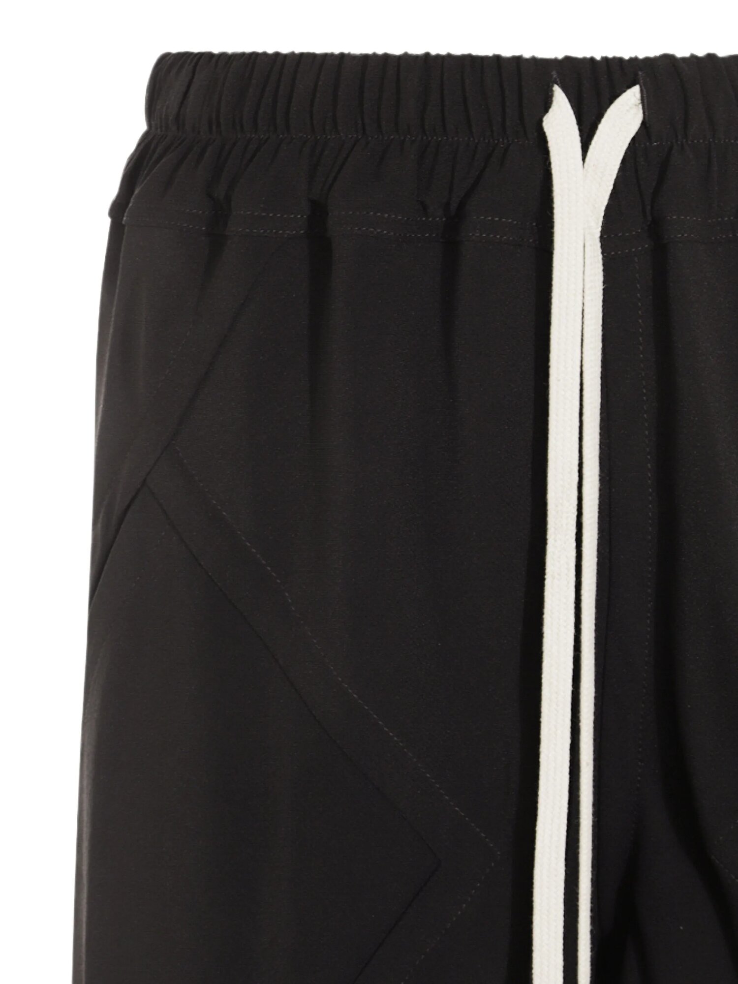 Брюки Rick Owens Paneled drawstring track pants, размер 40, черный — фото 1