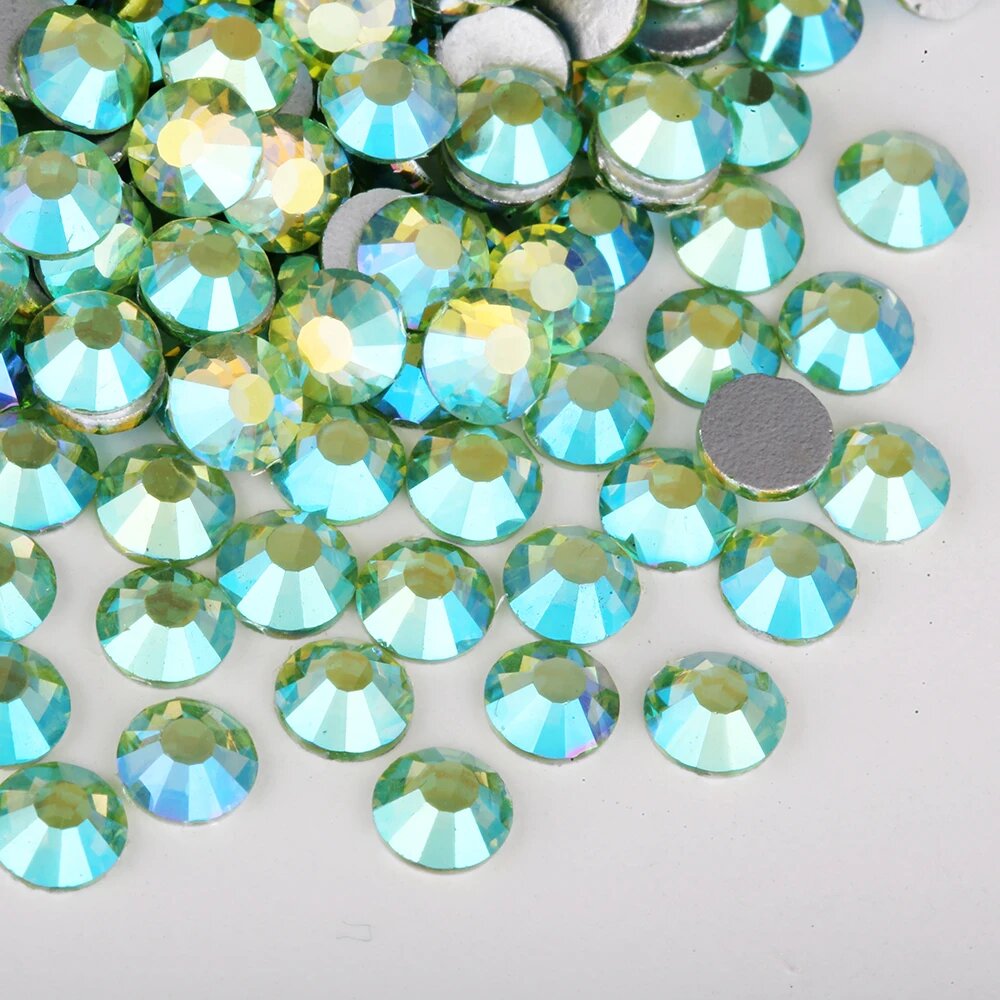 MollBii стеклянные стразы SS6-SS20 SS20-1440pcs, Lt. peridot AB