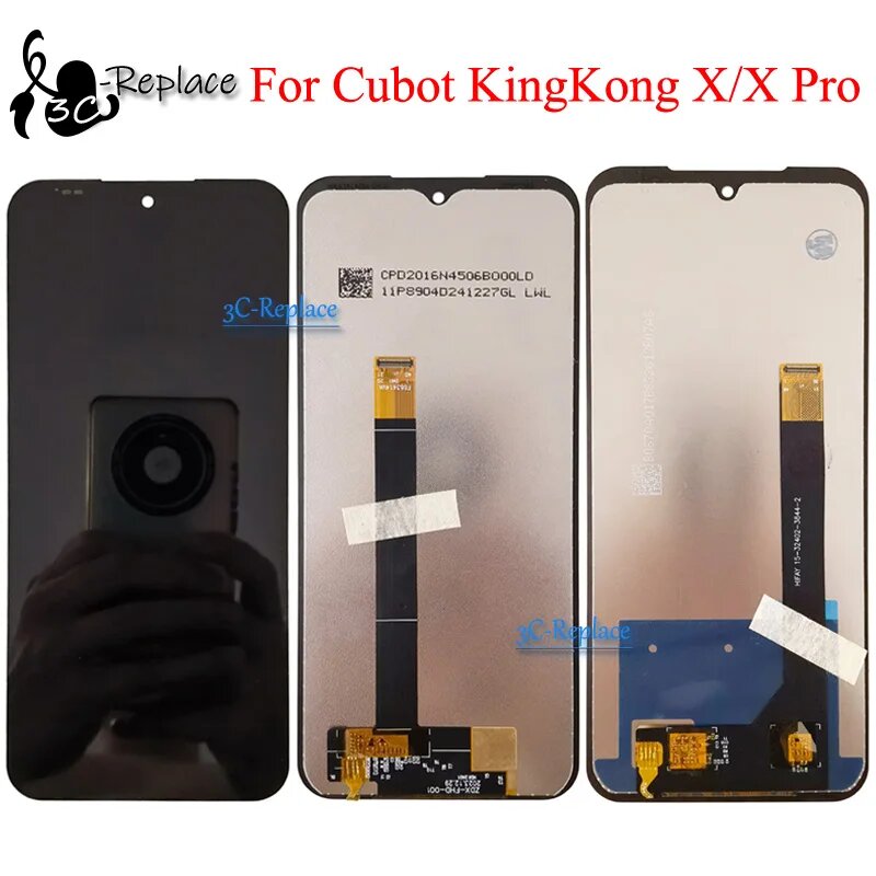 Черный 6,58/6,72 дюйма для Cubot KingKong X KingKong X Pro ЖК-дисплей, сменная Black KingKong X Pro