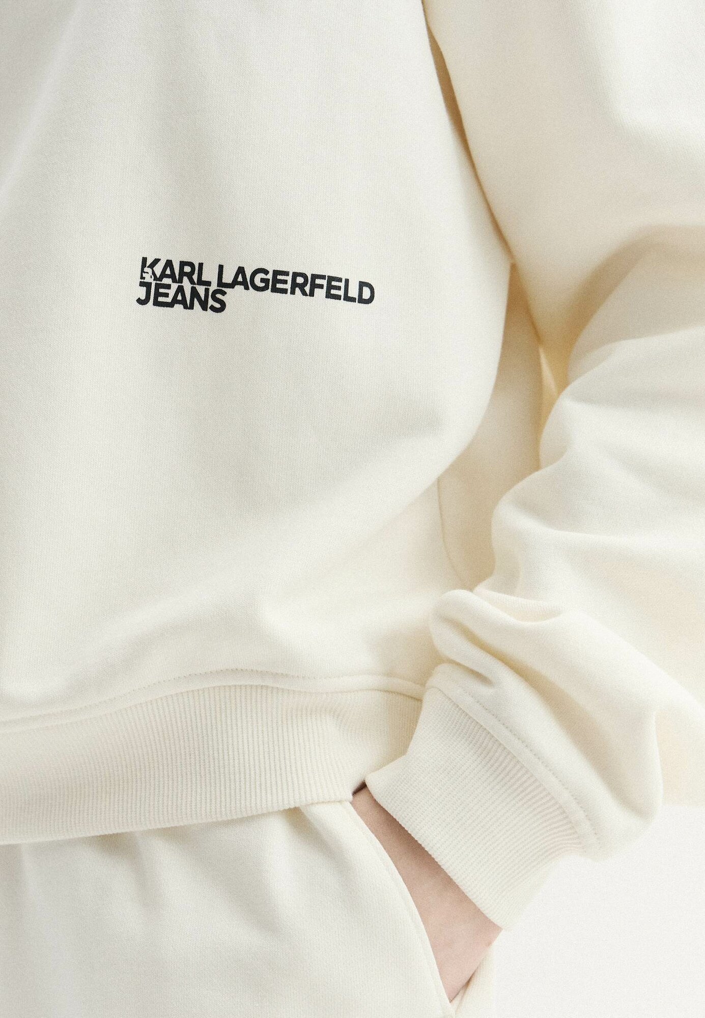 Толстовка KARL LAGERFELD JEANS, размер XS, , бежевый — фото 1