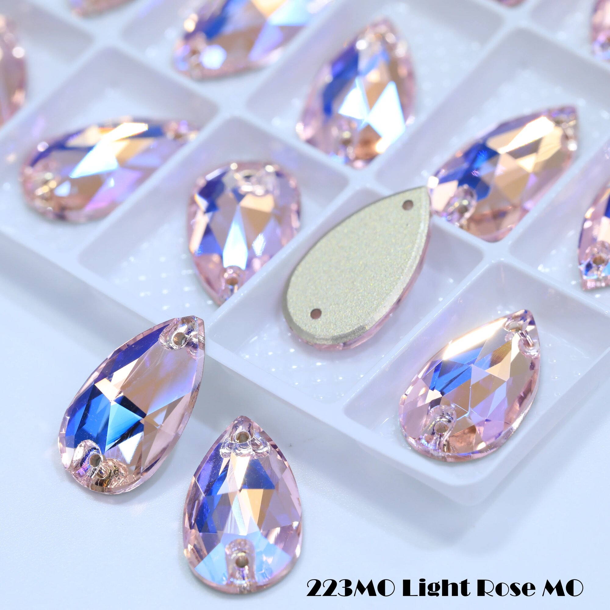 Стразы для вышивки MO 72Pcs 7mm12mm, 223MO Light RoseMO