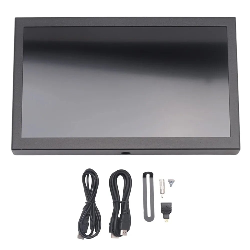(I N F J) 7-Дюймовый Портативный Дисплей IPS 1024x600 LCD -Совместимый VGA AV-Вход