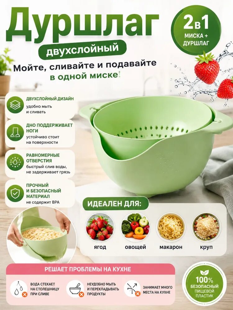 Дуршлаг, диаметр 22 см