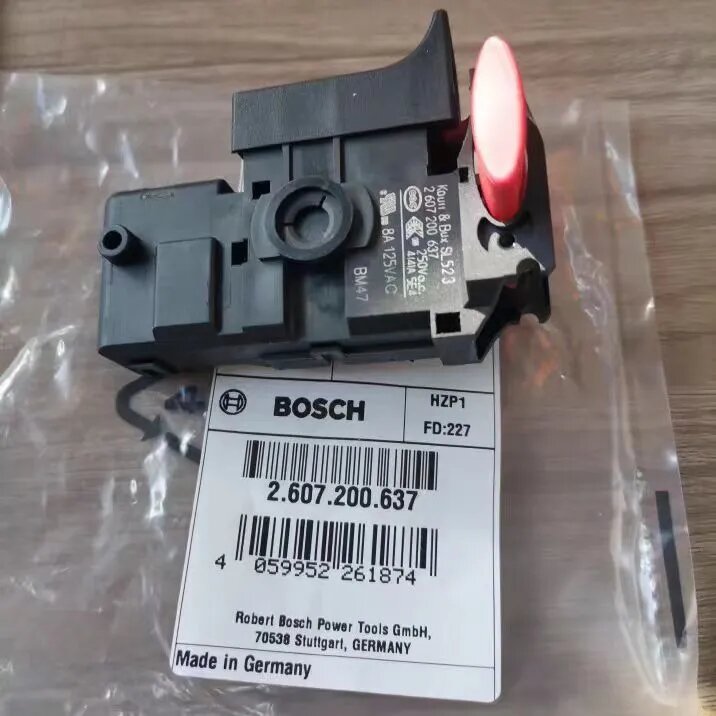 Выключатель включения/выключения для лобзика Bosch GST 65 и воздуходувки GBL 800E_2607200637