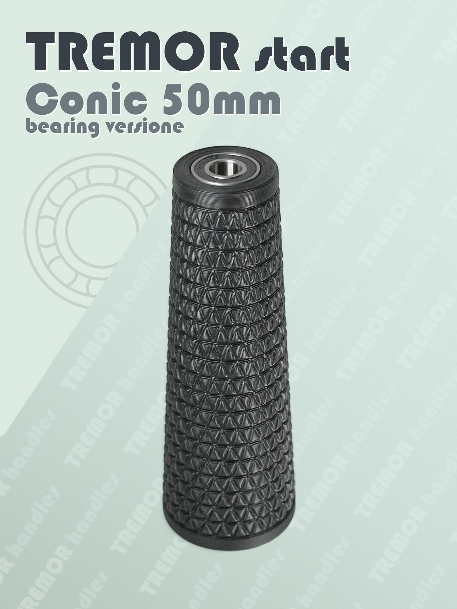 TREMOR ручка для армрестлинга, коническая рукоятка c подшипниками (D 50mm)