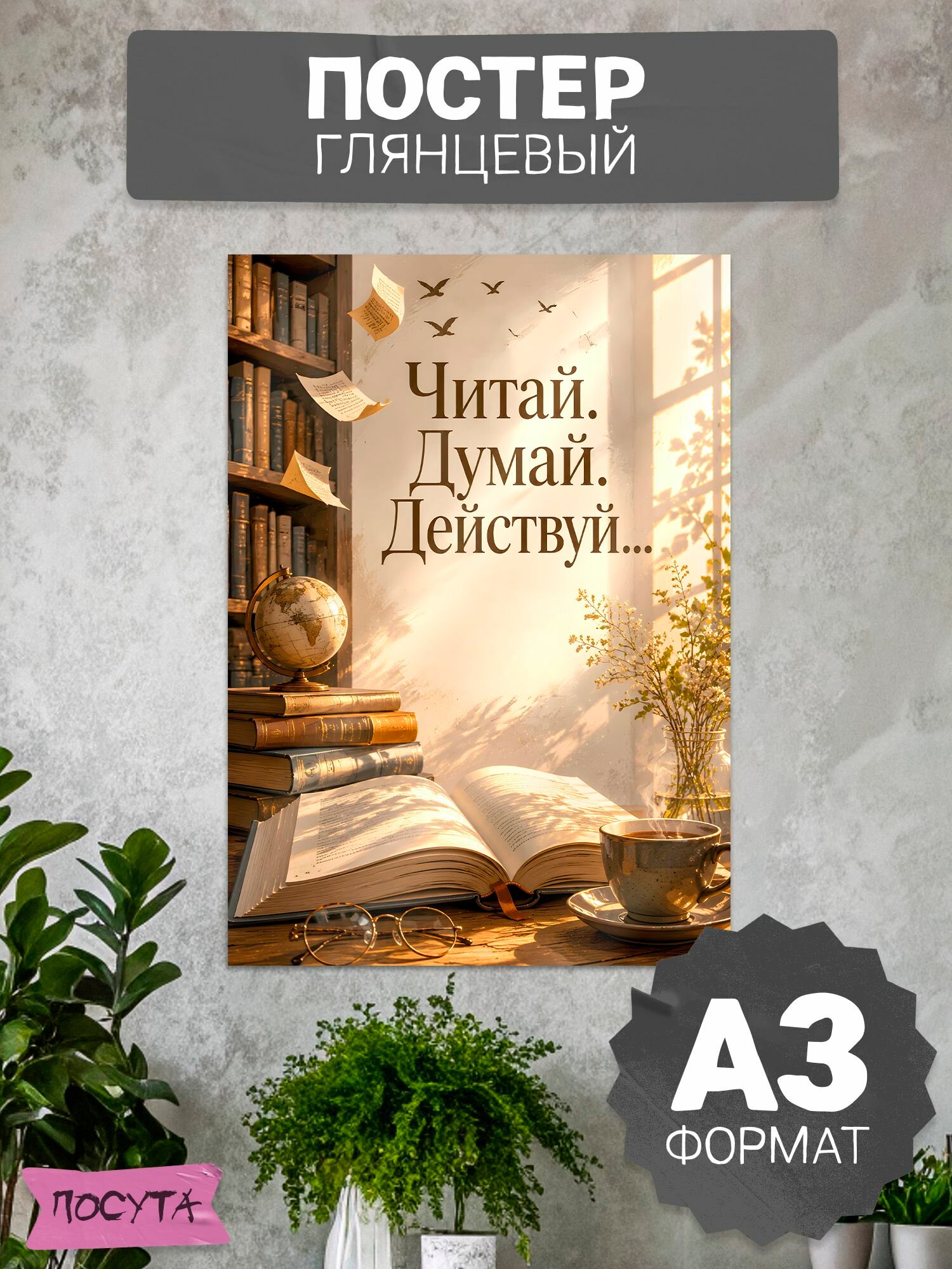 Плакат для библиотеки оформление