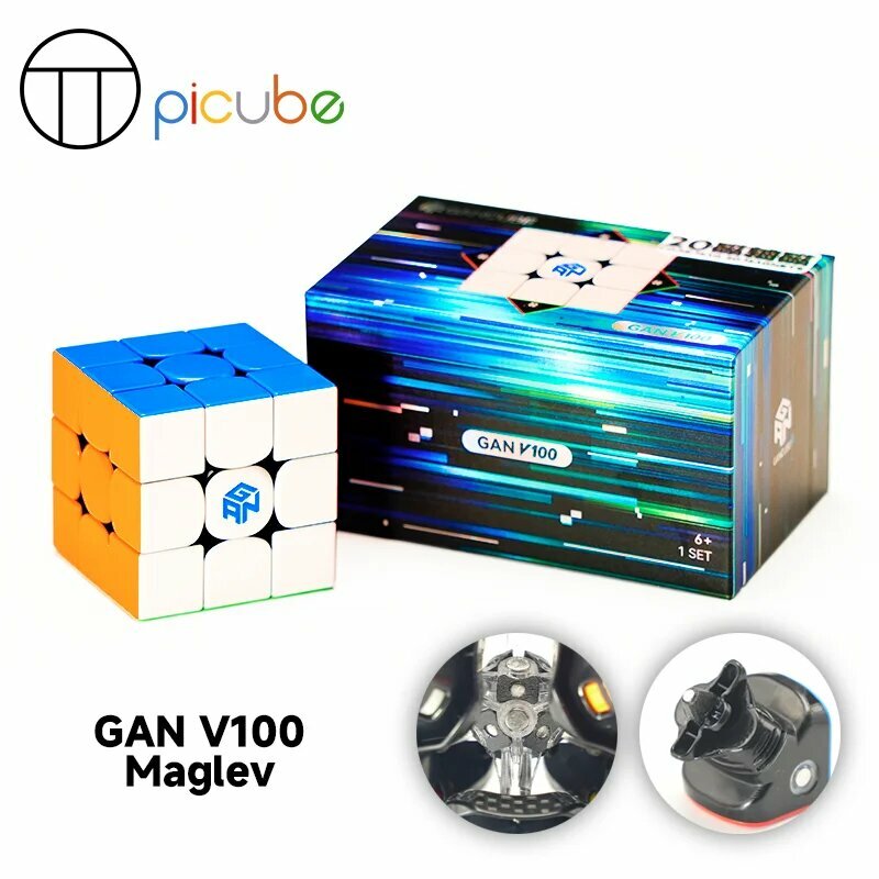 GAN V100 Maglev UV Магнитный кубик 3x3 Maglev UV 20 Mag
