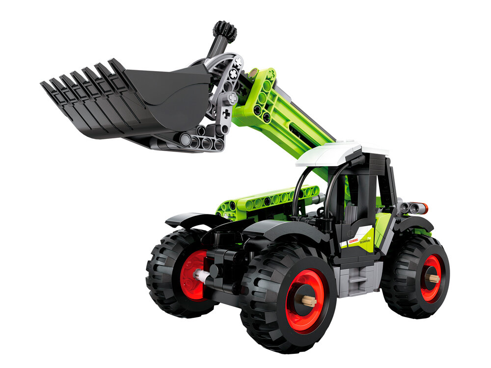 Конструктор CaDA C65016W Конструктор Телескопический погрузчик Claas Scorpion 756