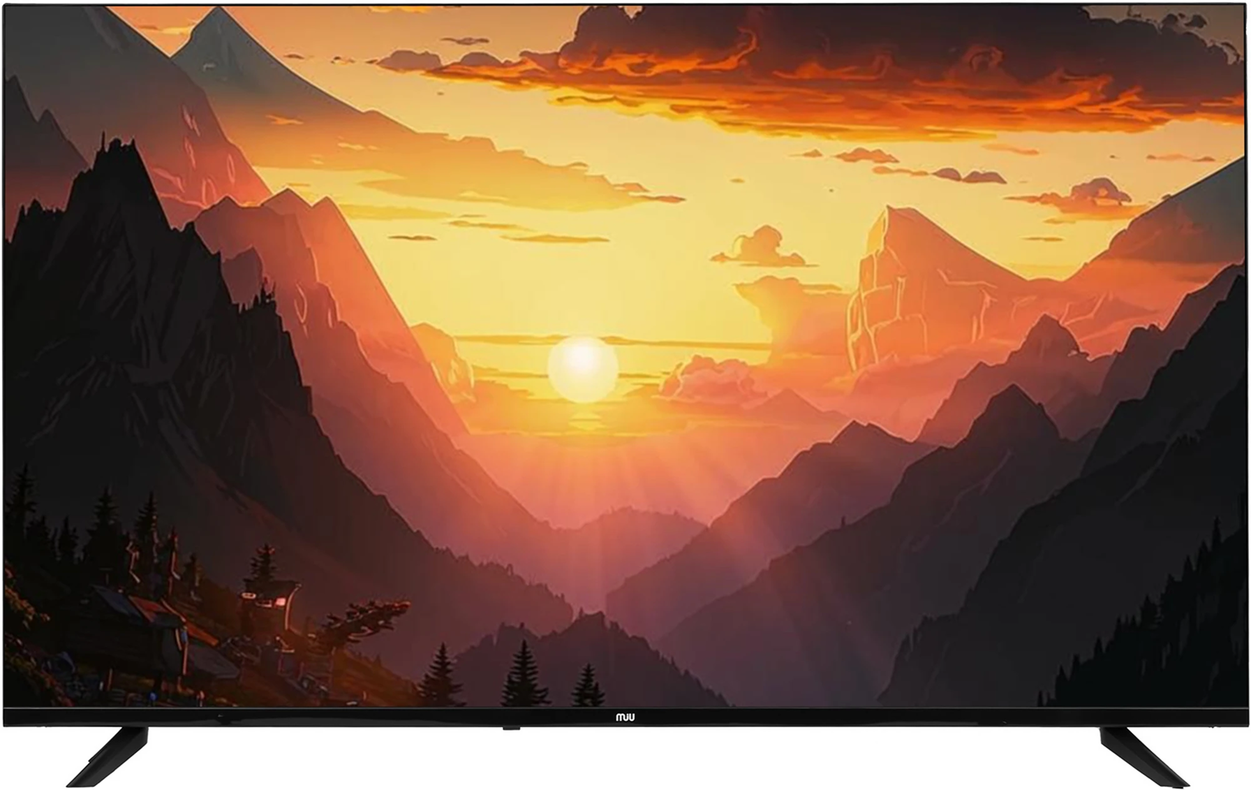 Телевизор MIU U55SLT101SV, безрамочный, диагональ 55", смарт, 4K