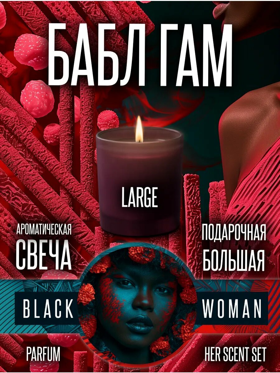Свечи ароматические новогодние бабл гам