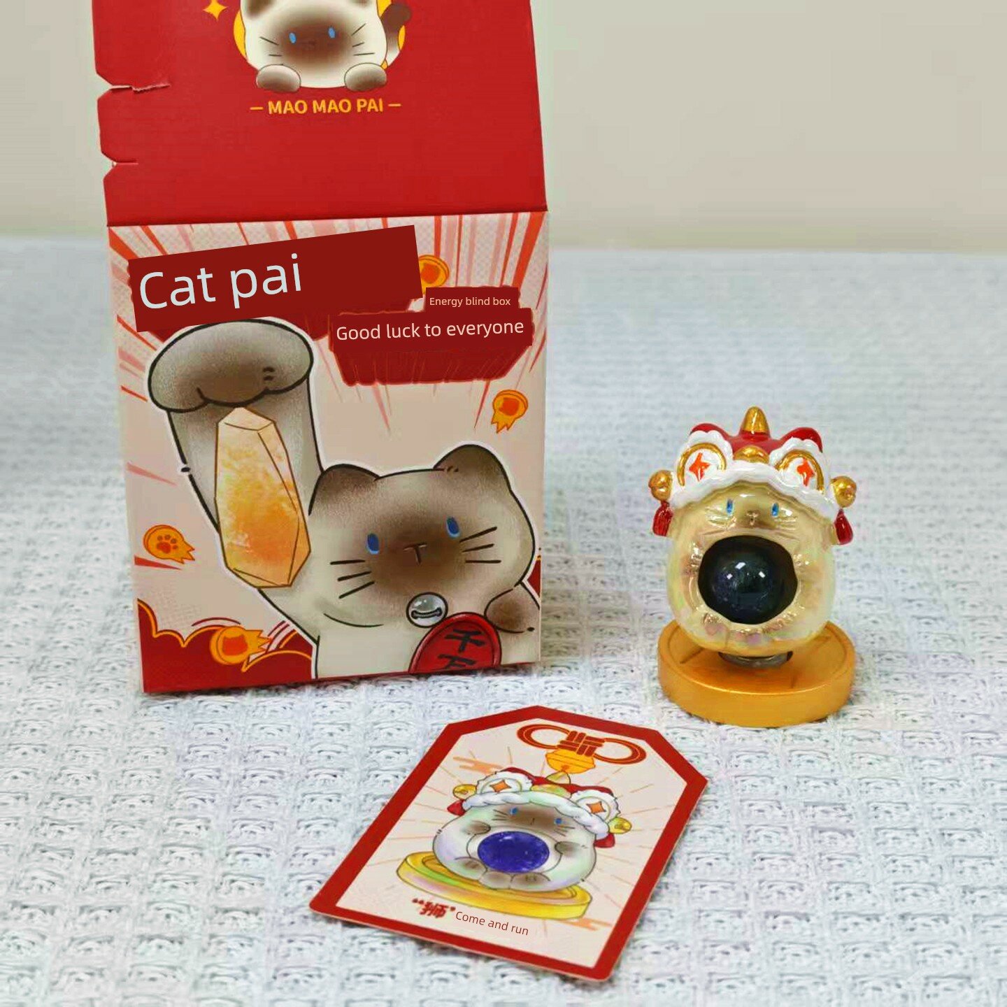 Оригинальный набор-сюрприз Cat PAI: Камень-талисман для энергии и удачи, хит продаж у интернет-знаменитостей,