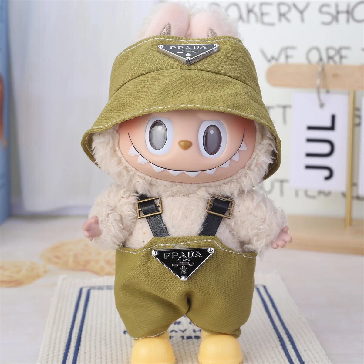 Наряд для куклы Labubu 17 см Бежевый, No Doll Style 4