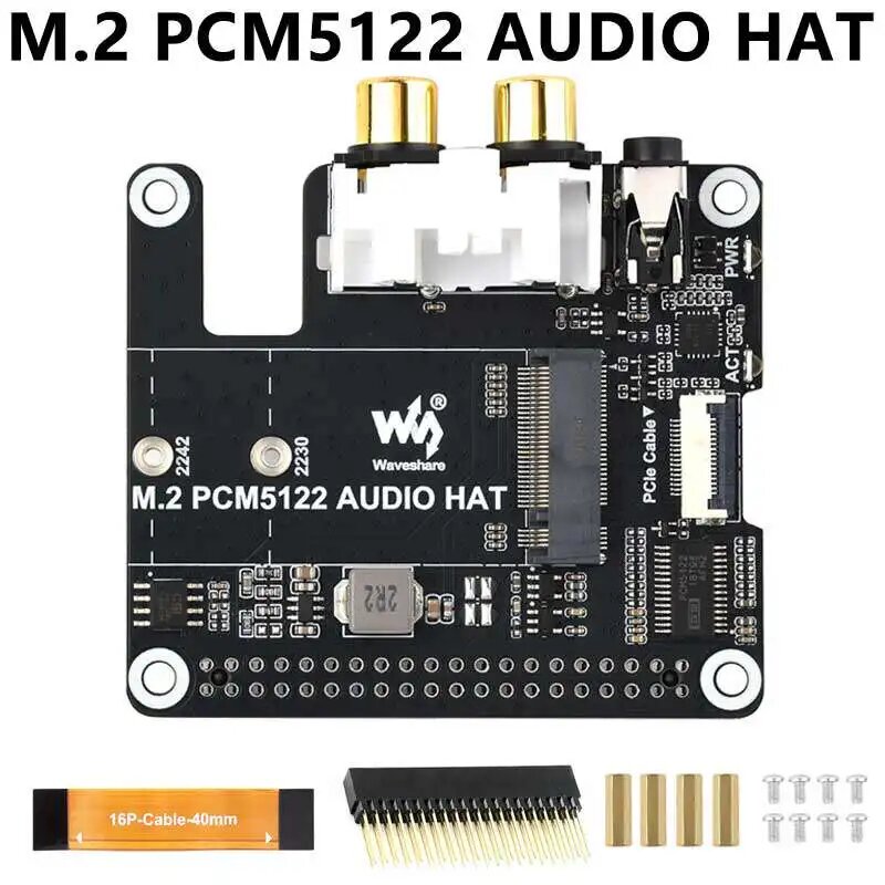 Аудио плата расширения Raspberry Pi 5 PCM5122 I2S DAC