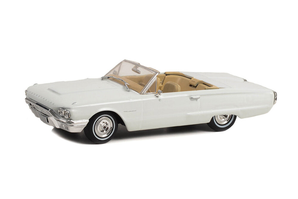 Модель коллекционная GREENLIGHT Ford thunderbird convertible 1964 wimbledon white