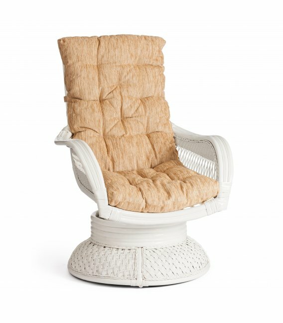 TetChair Кресло качалка RELAX Medium с матрасом ANDREA, белый