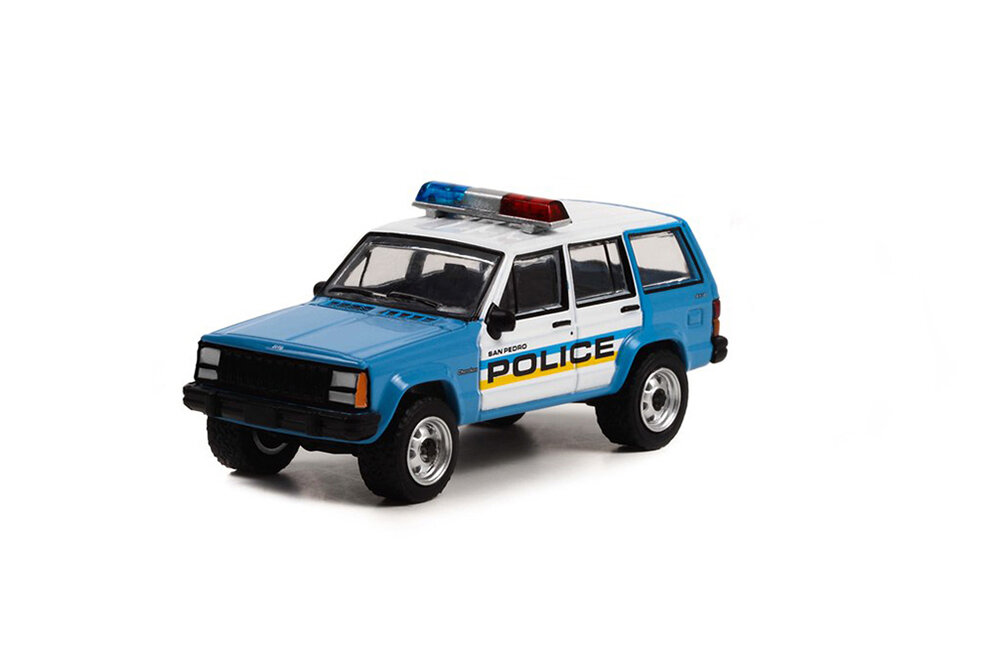 Модель коллекционная Jeep cherokee 4Х4 san pedro police 1995 (из к/ф угнать за 60 секунд) (длина модели 6-10 см)
