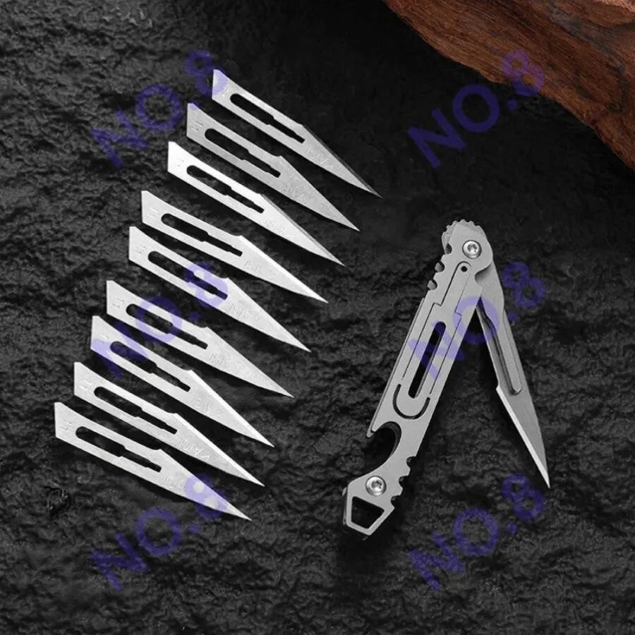 VEDYARTI Складной нож, Открывалка, Универсальный нож,1 складной нож + 10 сменных лезвий