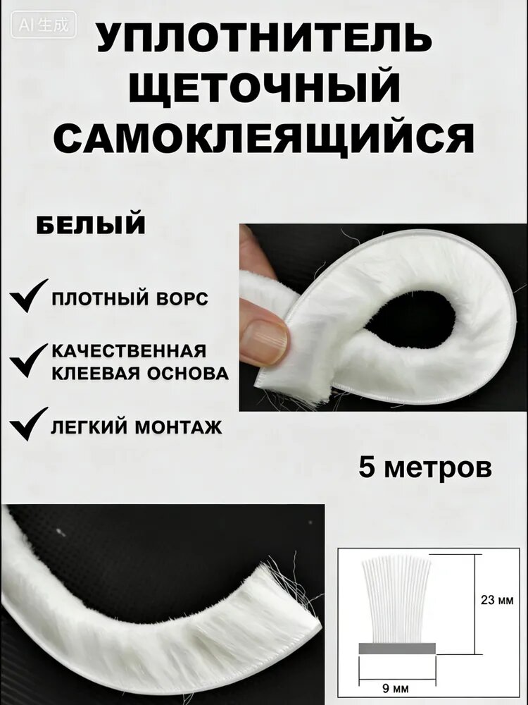 Щеточный уплотнитель ,50см