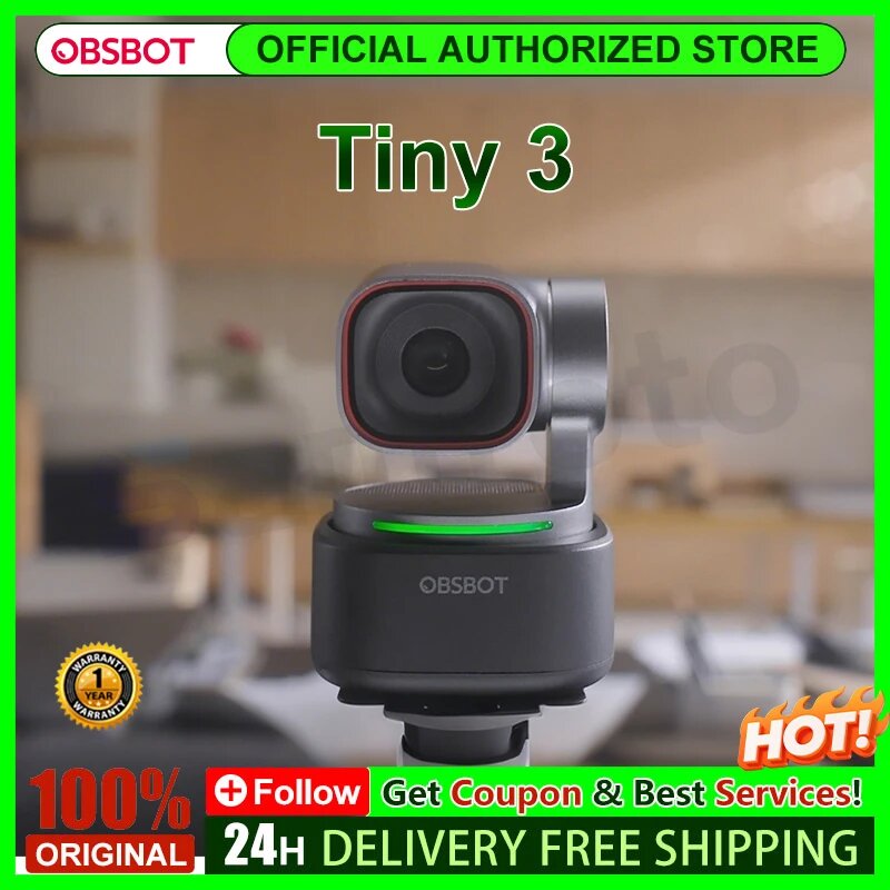 OBSBOT Tiny 3 4K веб-камера Tiny 3 Standard — фото 1