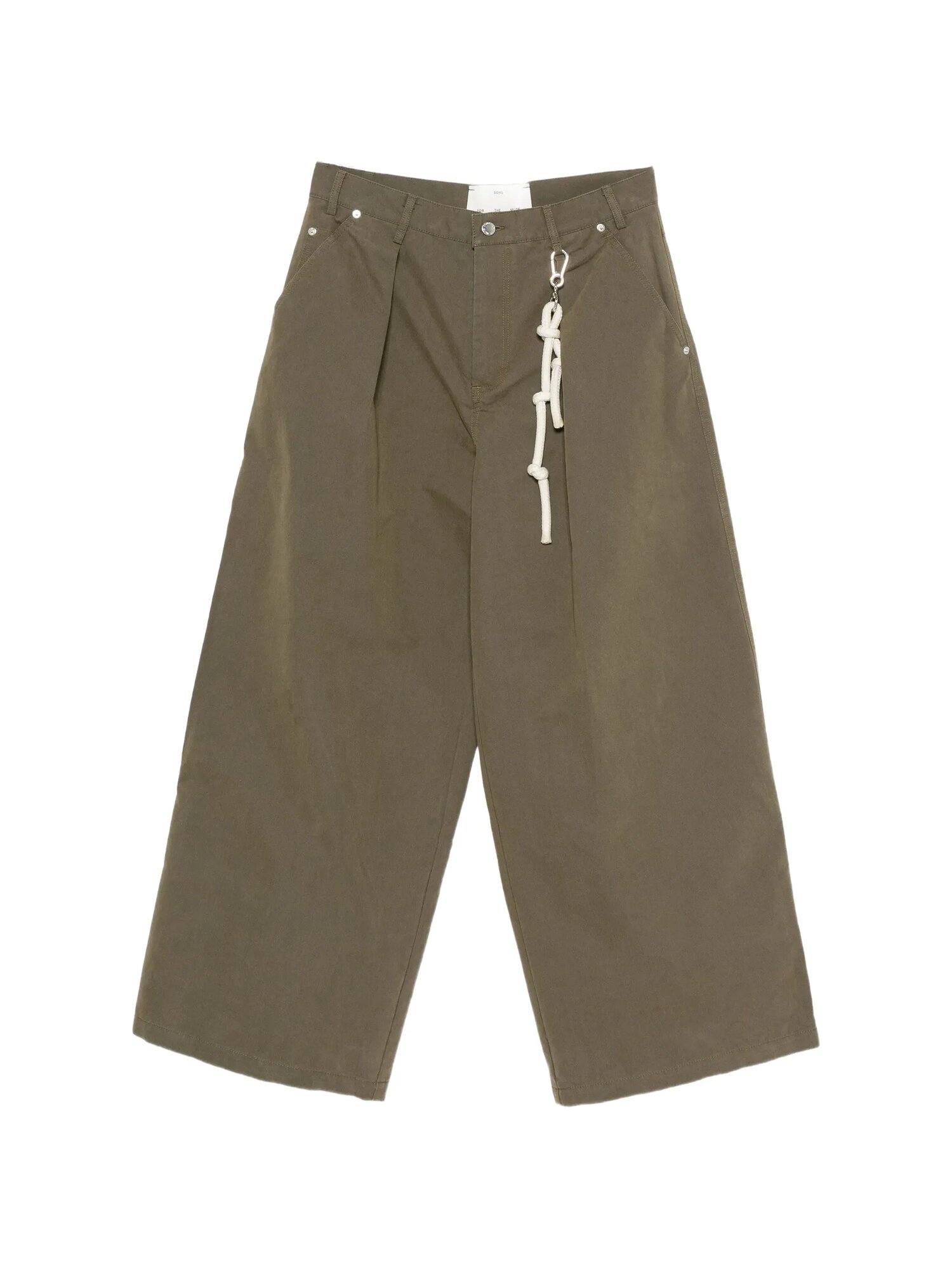 Брюки Pleated-detail rope-attachment trousers