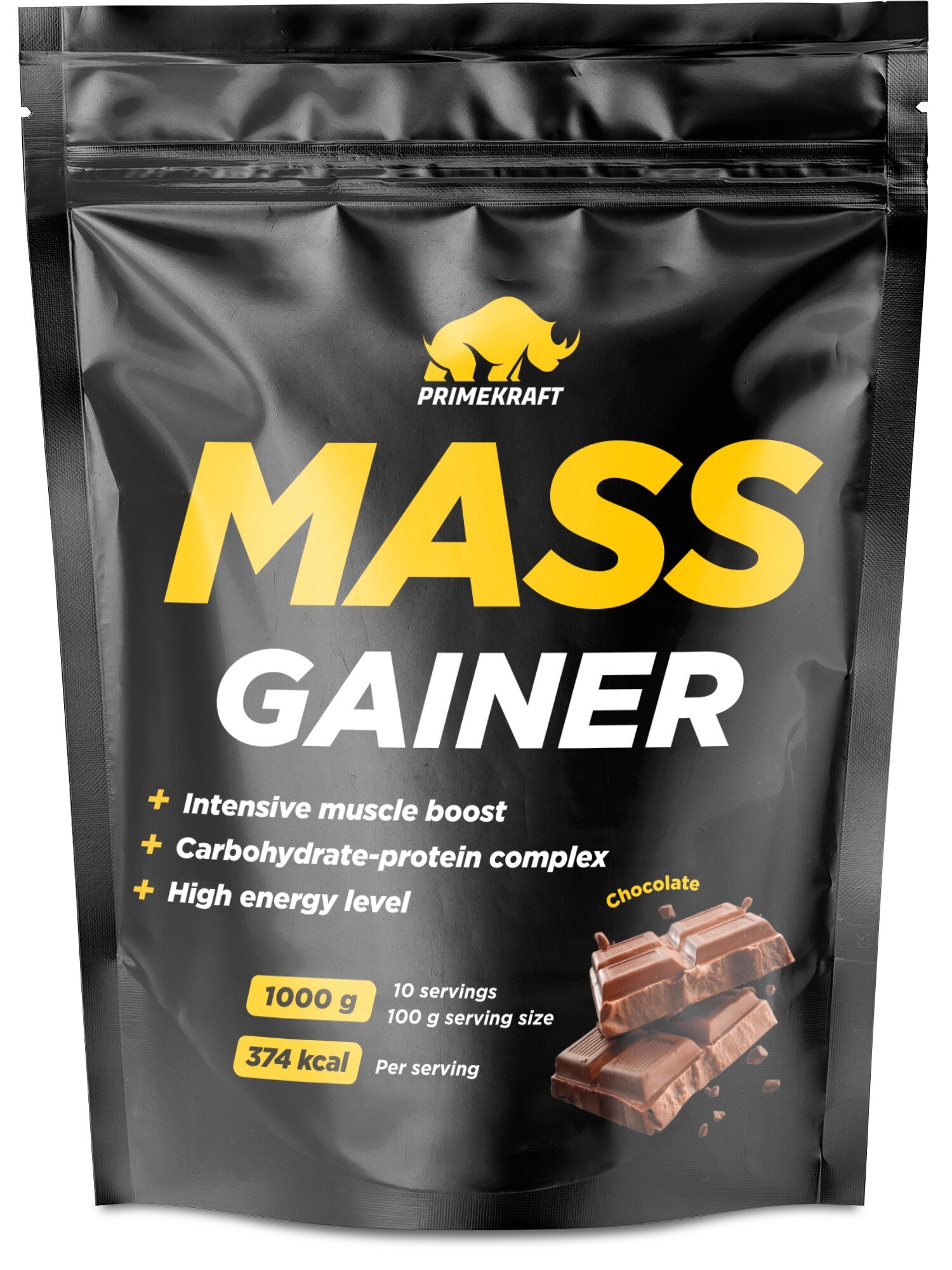 Гейнер PRIMEKRAFT MASS GAINER 1000 г, Шоколад