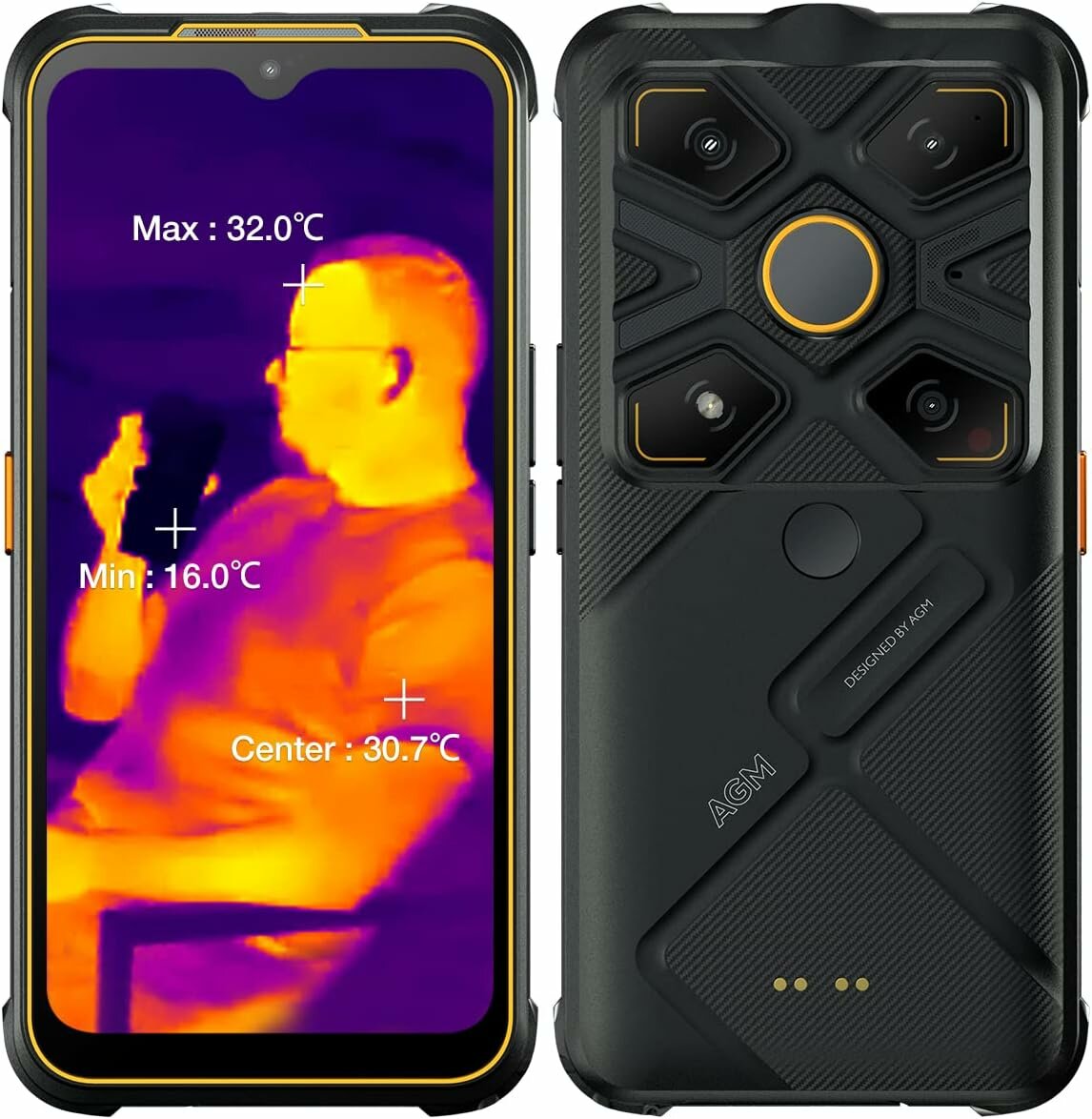 Защищенный Android-смартфон AGM Glory G1S, дисплей 6,53" FHD, поддержка двух SIM-карт, 8 ГБ / 128 ГБ