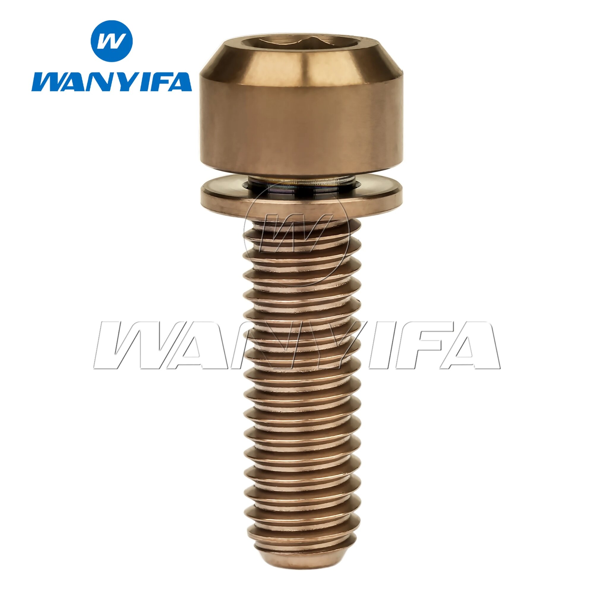 Титановые болты Wanyifa М6 16 мм Bronze