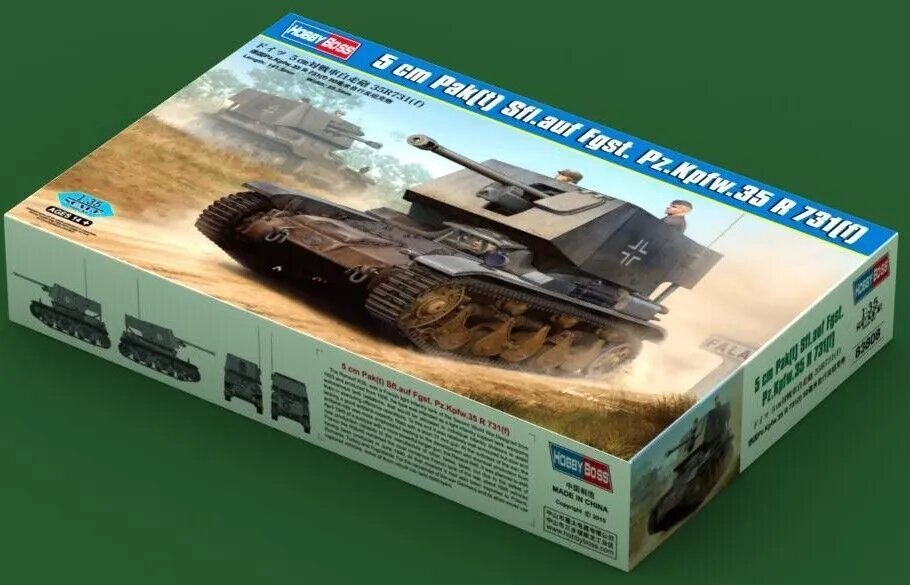 HOBBYBOSS 1/35 83808 Scale Немецкая Pz. kpfe.35 (T) Модельный комплект Танки