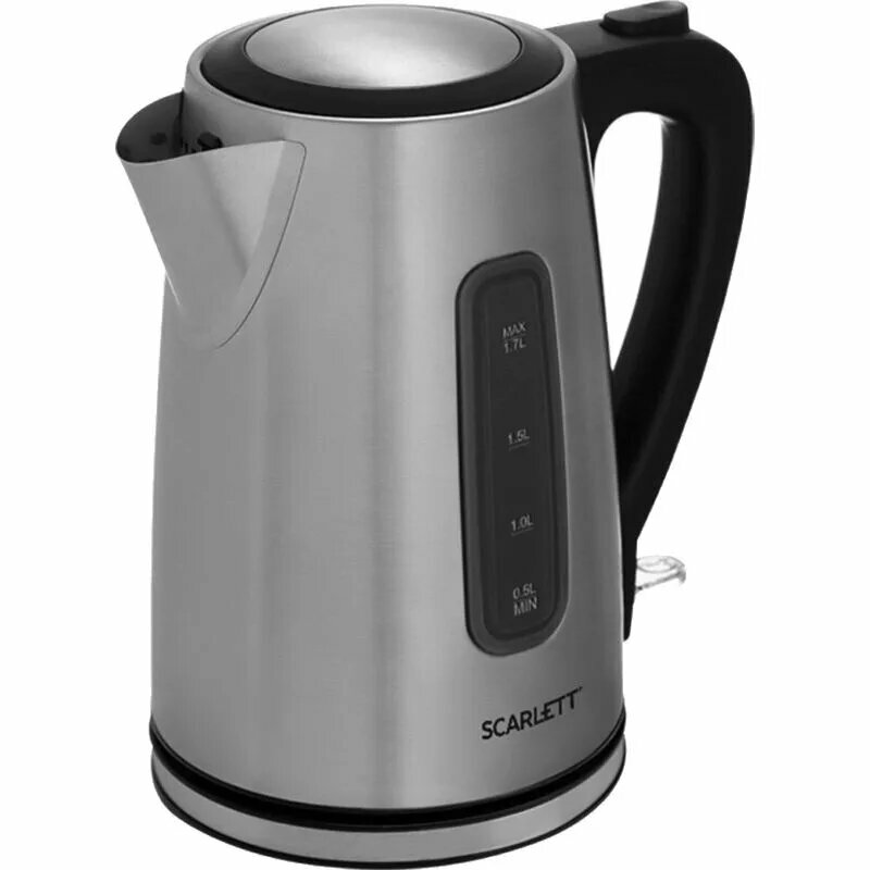 Чайник электрический SCARLETT, 1.7 л, 2200 Вт, металл, цвет серебристый, (SC-EK21S13-4027/1)