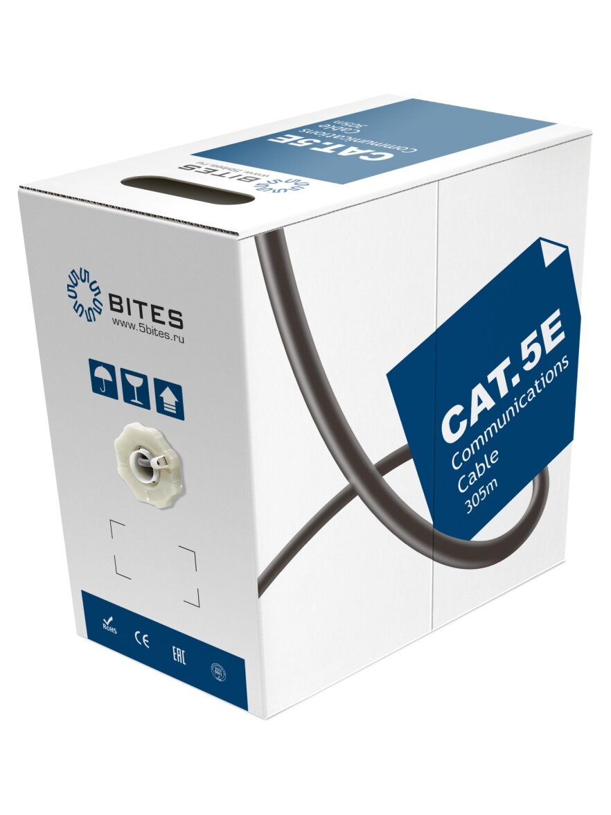 Кабель 5BITES F/UTP , кат.5e, 0.50 мм, CCA, 305 м (FS5505-305A)