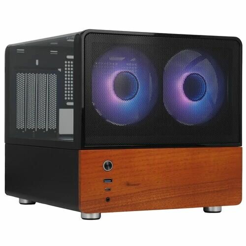 Компьютерный корпус JONSBO V12 (V12Black) черный - Mini Tower, Micro-ATX, USB 3.2 Gen 1 Type-A, USB 3.2 Gen 2x2 Type-C