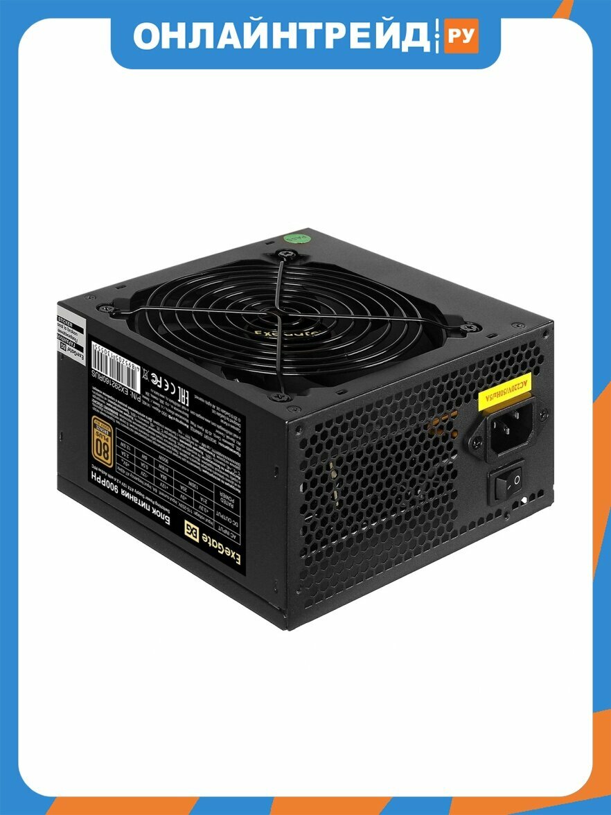 Блок питания 900W Exegate 80 PLUS® Bronze 900PPH-S-OEM ATX